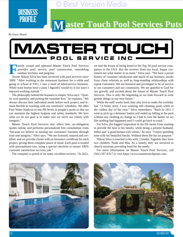Associations And Certifications - Master Touch Outdoor Living